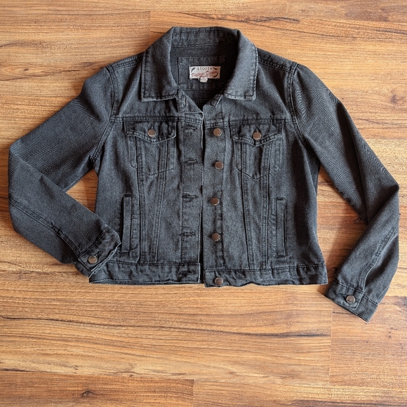 Stoosh | Jackets & Coats | Stoosh Black Denim Jacket Size S | Poshmark